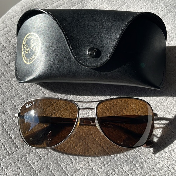 Ray-Ban | Accessories | Rayban Sunglasses 359 Matte Gunmetal Frame With ...